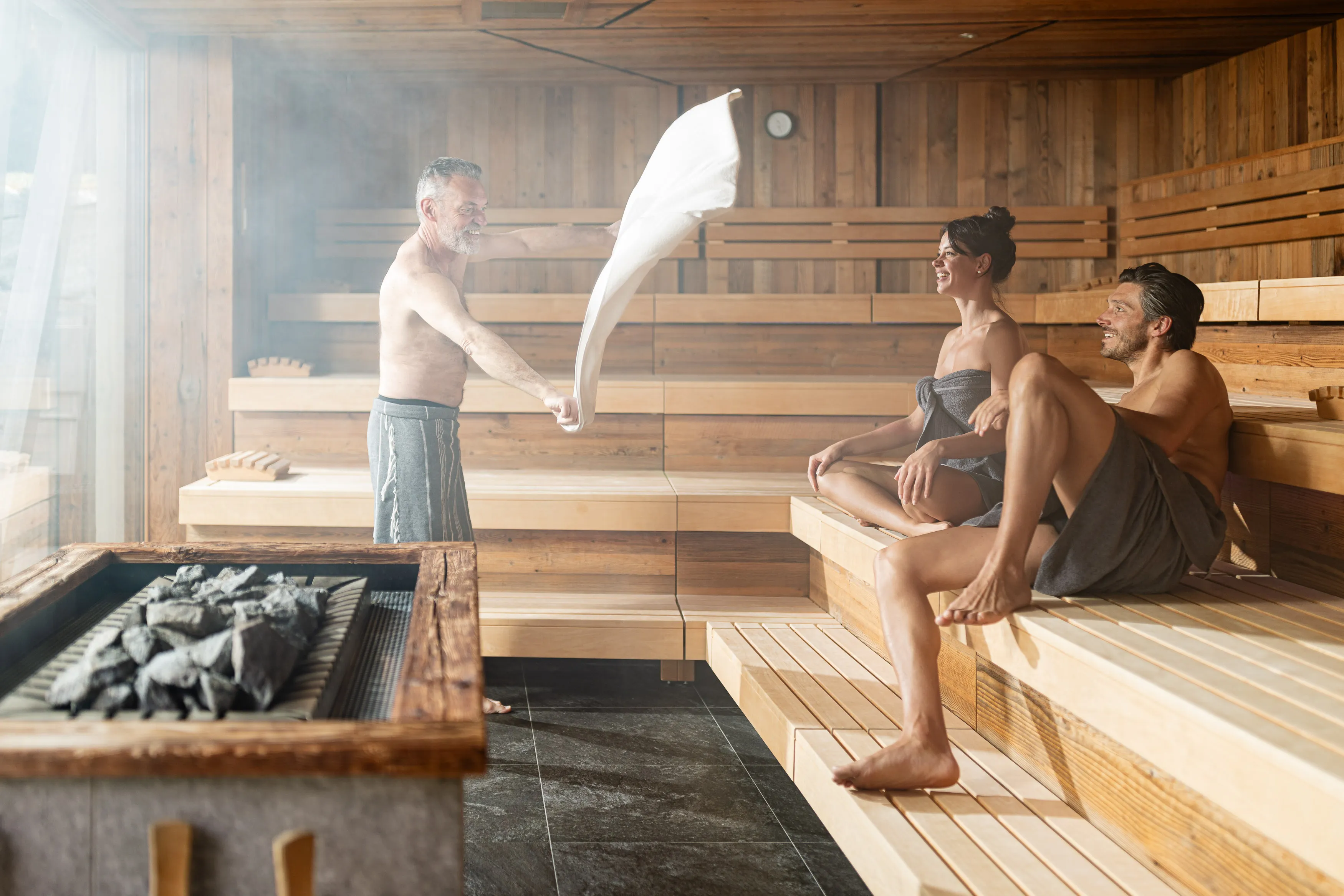 hot steam bath